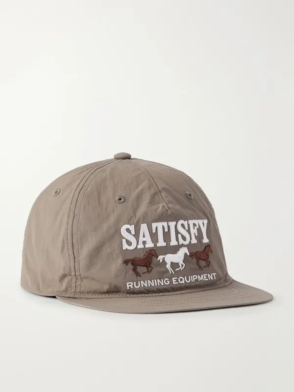 Satisfy Flitesilk Logo-embroidered Panelled Shell Cap