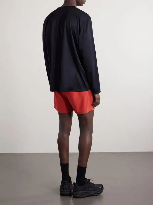 DISTRICT VISION Logo-printed Mesh T-shirt