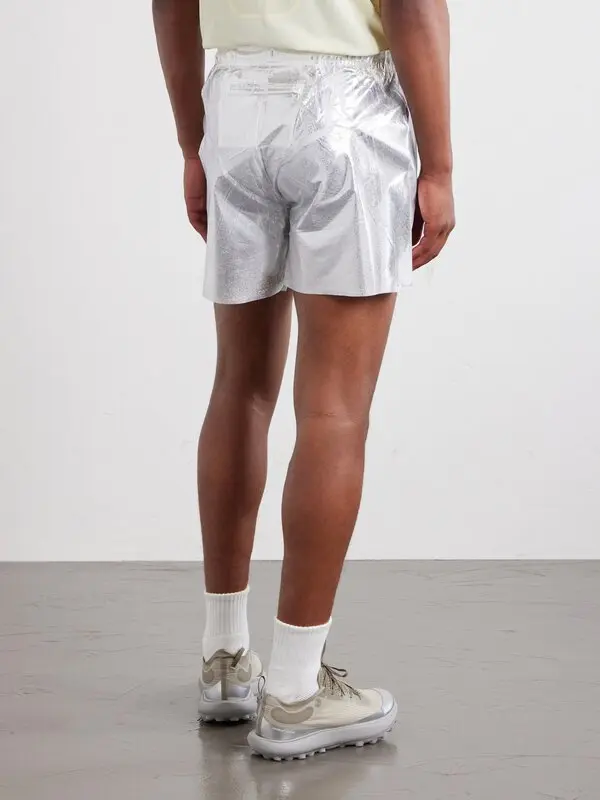 Satisfy Straight-leg 5" Logo-appliqu&eacute;d Printed Peaceshell&trade; Shorts