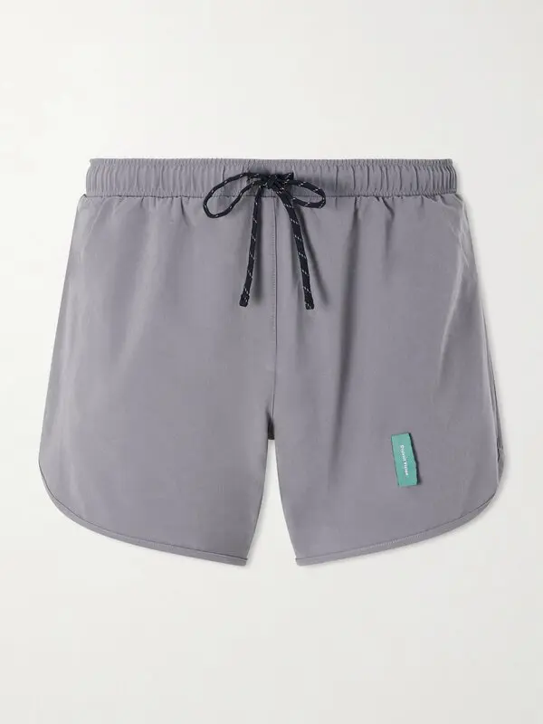 DISTRICT VISION Straight-leg Logo-print 5" Stretch-jersey Running Shorts