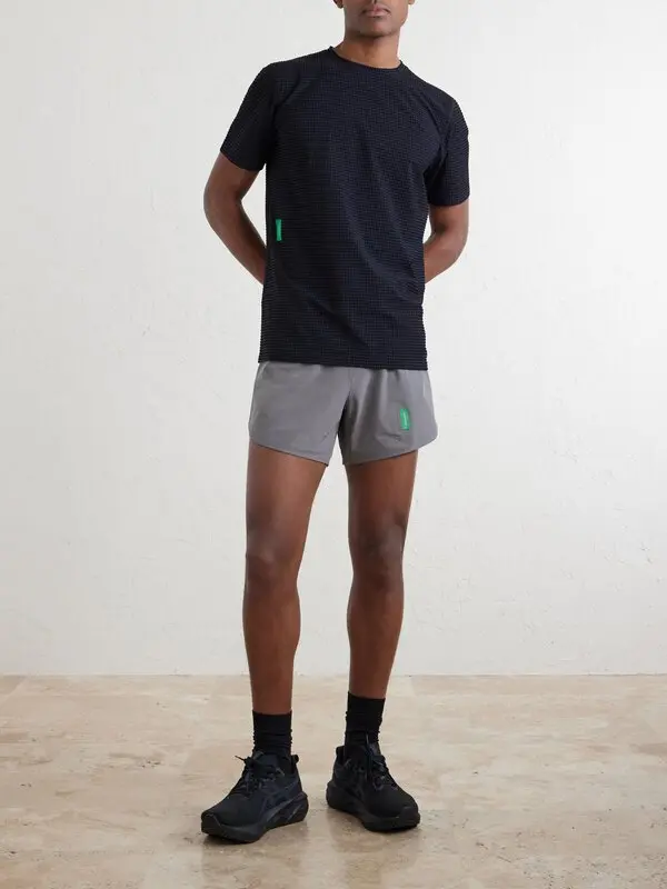 DISTRICT VISION Straight-leg Logo-print 5" Stretch-jersey Running Shorts