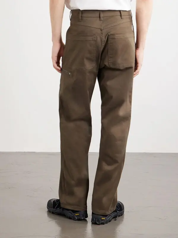 Moncler Straight-leg Cotton-blend Gabardine Trousers