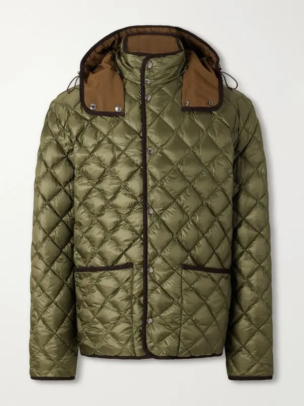 Moncler Venserre Quilted Shell Down Jacket - Green