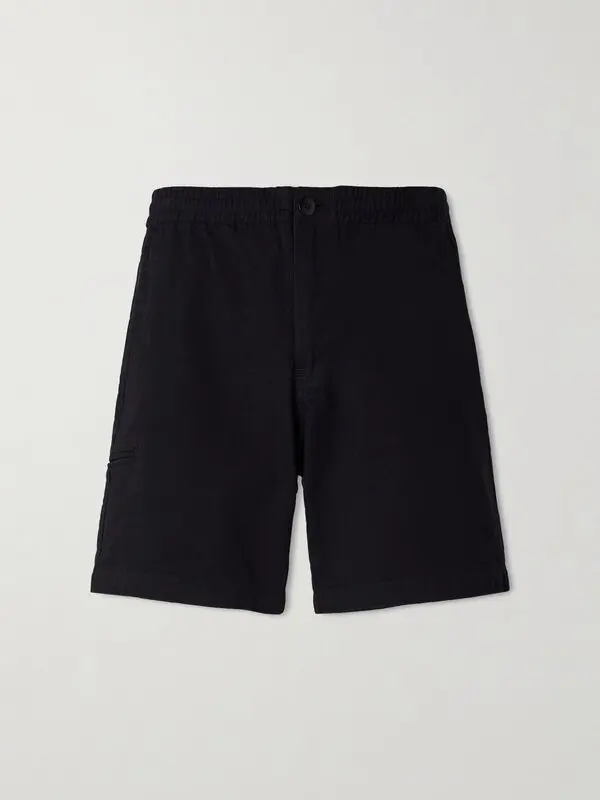 FRIZMWORKS Straight-leg Cotton-twill Shorts - Black