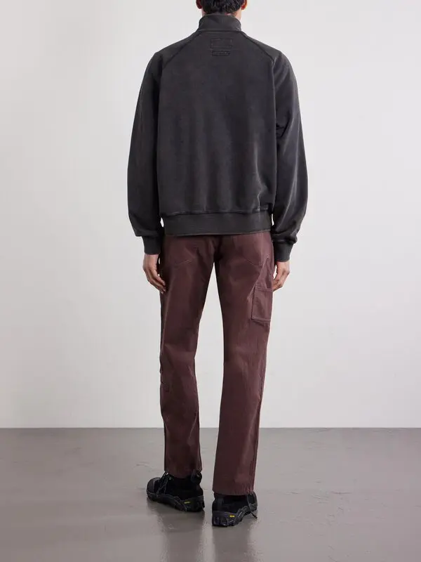 FRIZMWORKS Cotton-blend Jersey Zip-up Sweatshirt