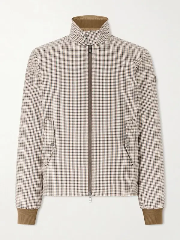 Moncler Almogordo Reversible Checked Shell Down Jacket