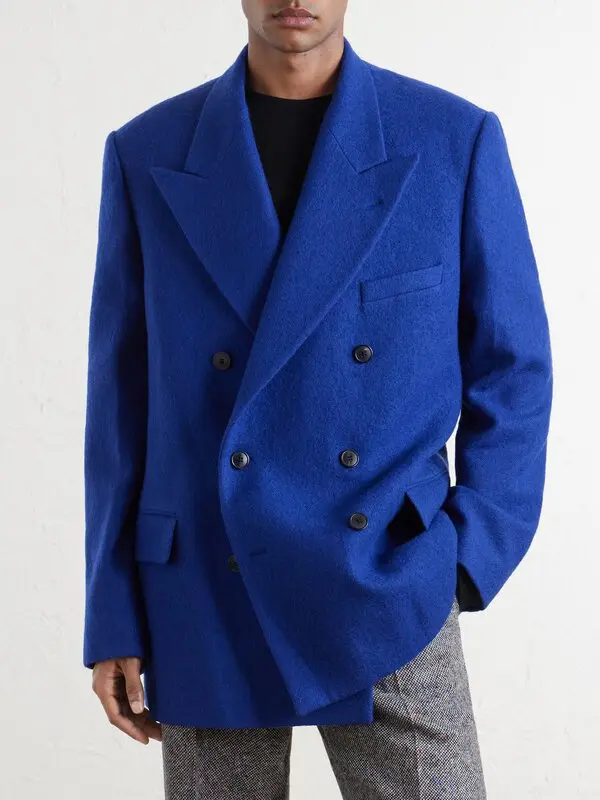 Dries Van Noten Bosier Double-breasted Wool Blazer