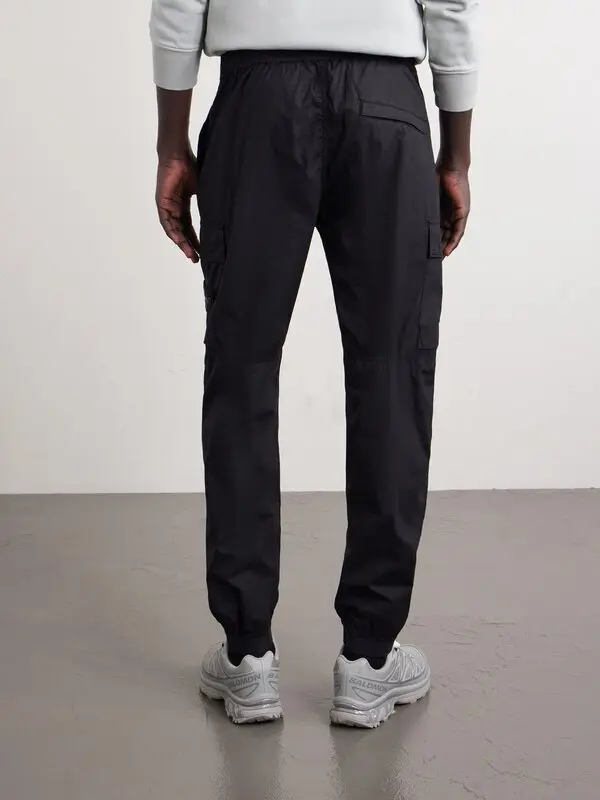 Stone Island Tapered Stretch-cotton Shell Cargo Trousers