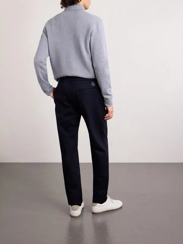 Moncler Tapered Stretch-cotton Jersey Sweatpants