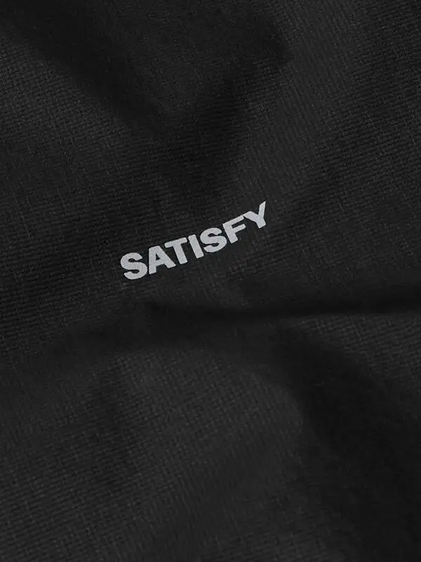 Satisfy Rain Fly Hooded Logo-printed Pertex® Shield Air Jacket