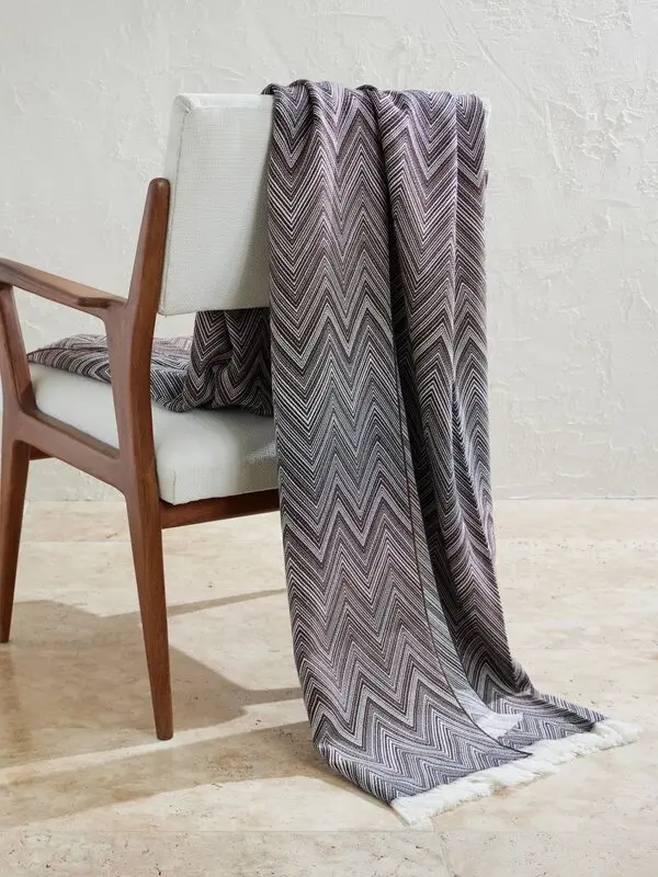 Missoni Timmy Fringed Striped Wool Throw