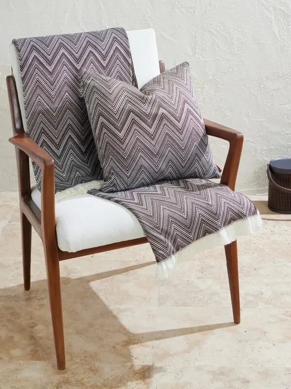 Missoni Timmy Fringed Striped Wool Throw