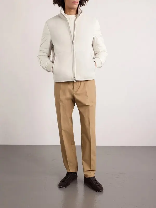 Moncler Crachin Reversible Leather-trimmed Quilted Shell And Shearling Down Jacket