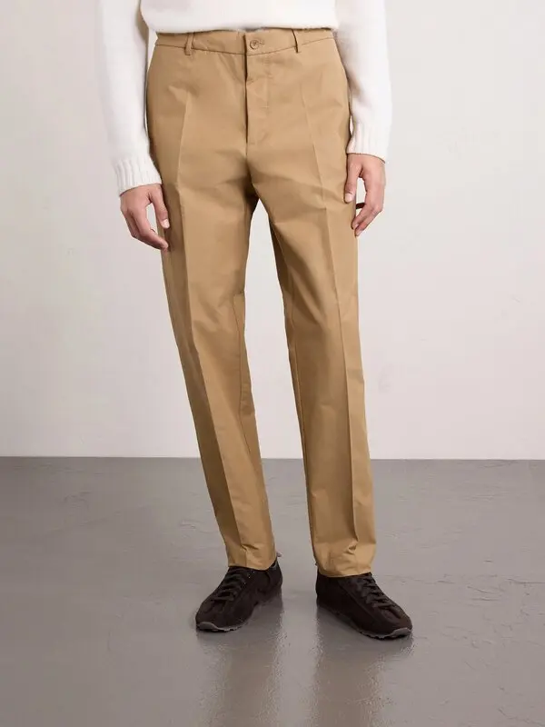 Moncler Straight-leg Cotton-blend Trousers
