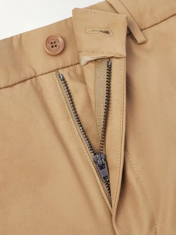 Moncler Straight-leg Cotton-blend Trousers