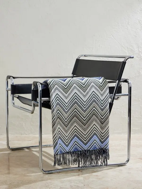 Missoni Fringed Striped Wool-blend Throw