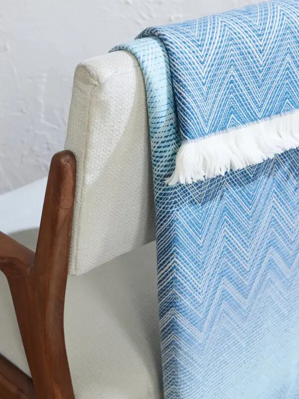 Missoni Timmy Fringed Striped Wool Throw