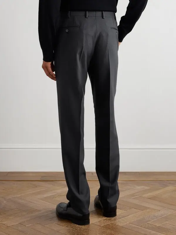 Brioni Straight-leg Wool Suit Trousers