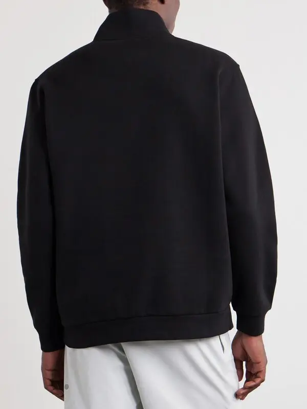 Lululemon Steady State Cotton-blend Jersey Half-zip Sweatshirt