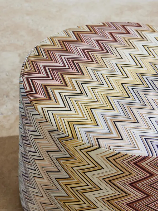 Missoni Jarris Striped Cotton Pouf