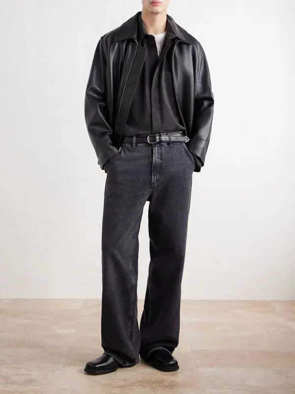 AGOLDE Boyle Cotton Shirt - Black