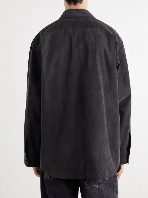 AGOLDE Boyle Cotton Shirt - Black