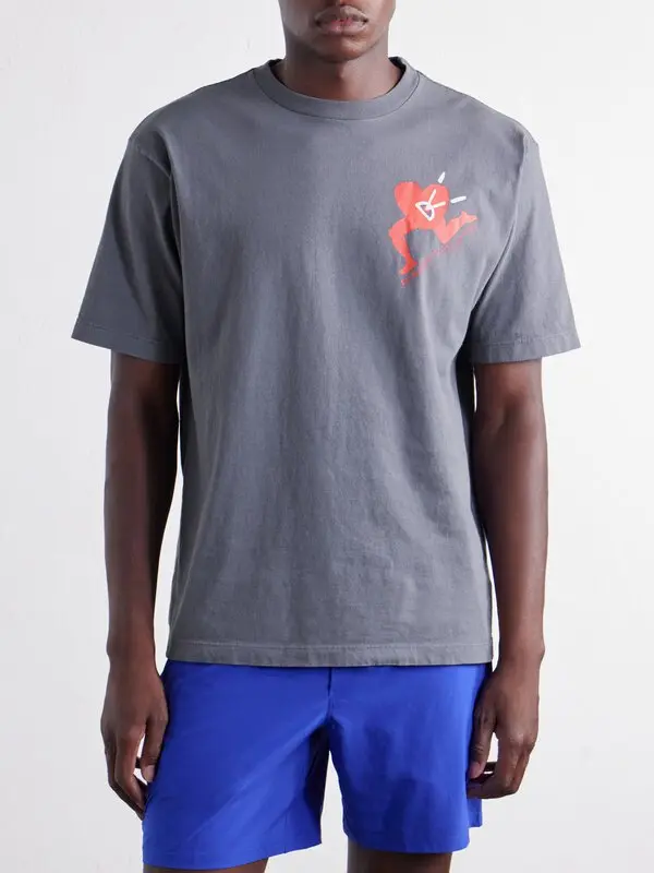 DISTRICT VISION California Printed Cotton-jersey T-shirt