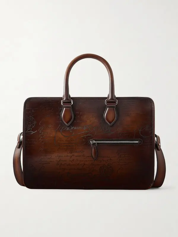 Berluti Un Jour Mini Venezia Leather Briefcase