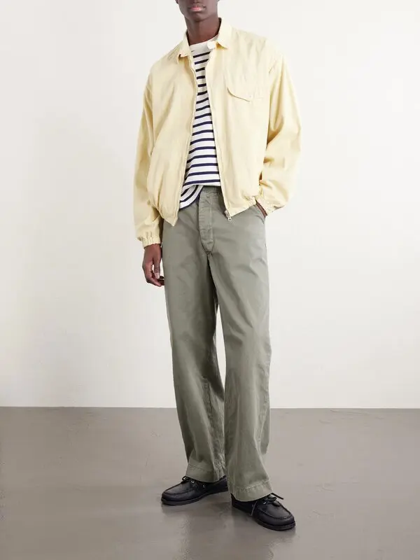 REMI RELIEF Striped Cotton-jersey T-shirt