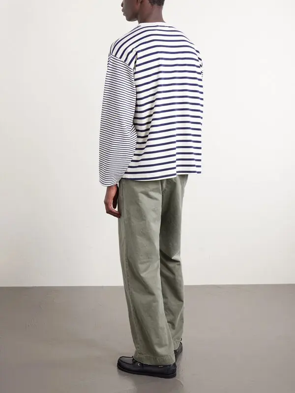REMI RELIEF Striped Cotton-jersey T-shirt
