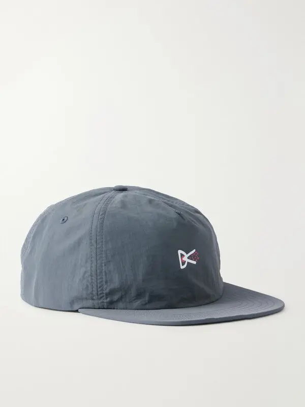 DISTRICT VISION Logo-print Shell Hat - Green