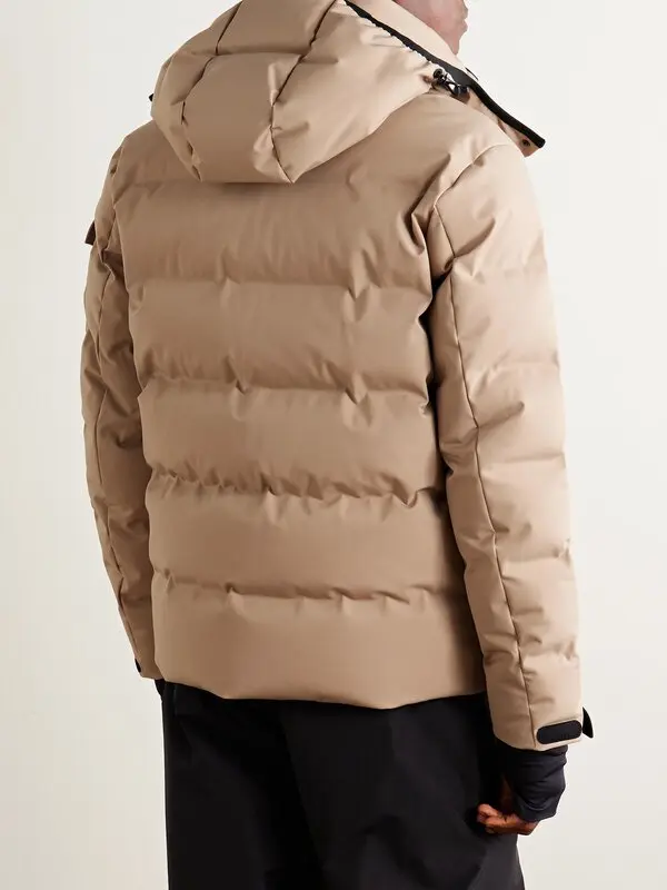 Moncler Montgetech Logo-appliquéd Quilted Stretch-nylon Hooded Down Ski Jacket