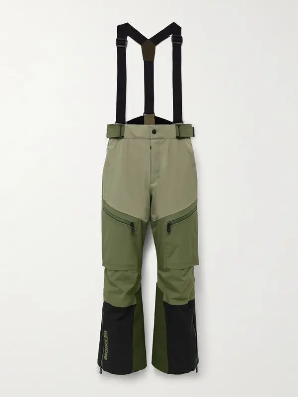 Moncler Colour-blocked Ski Salopettes