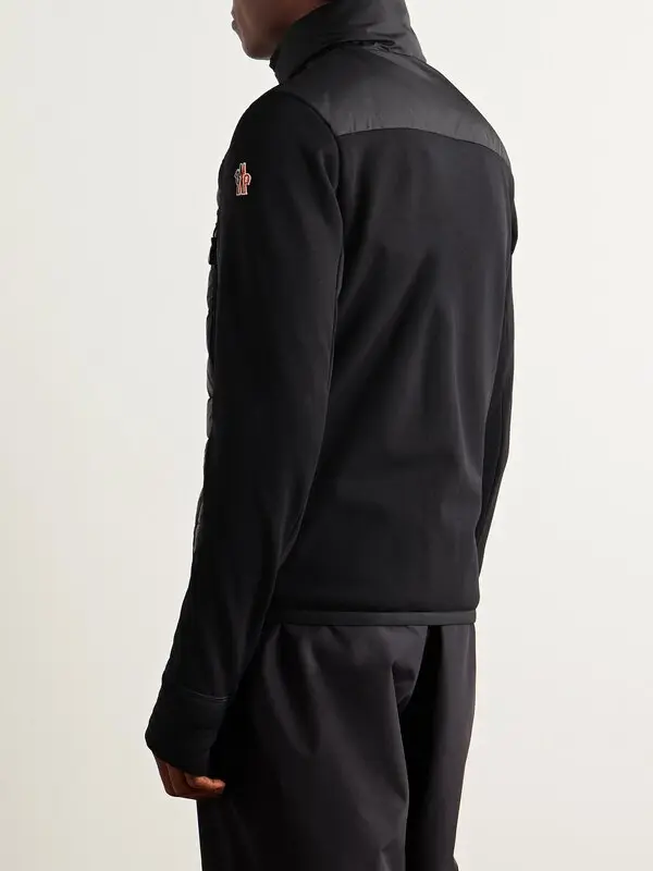 Moncler Panelled Quilted Shell And Power Stretch™ Pro Down Jacket