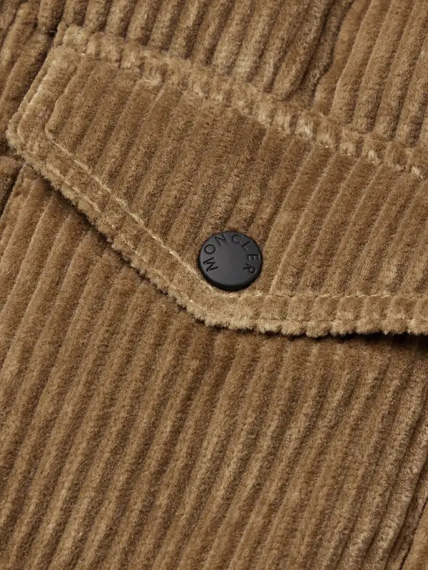 Moncler Gelt Cotton-blend Corduroy Down Ski Jacket
