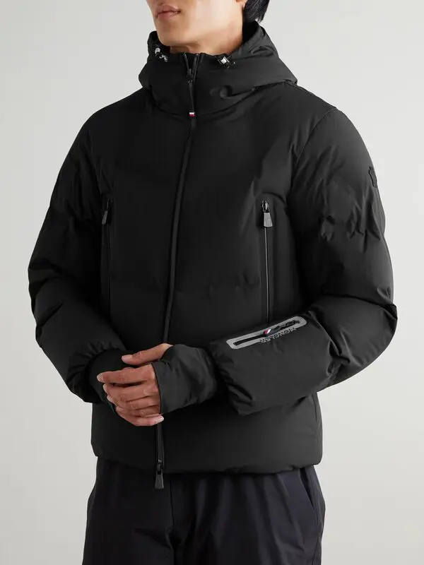 Moncler Quilted Tech-poplin Hooded Down Jacket
