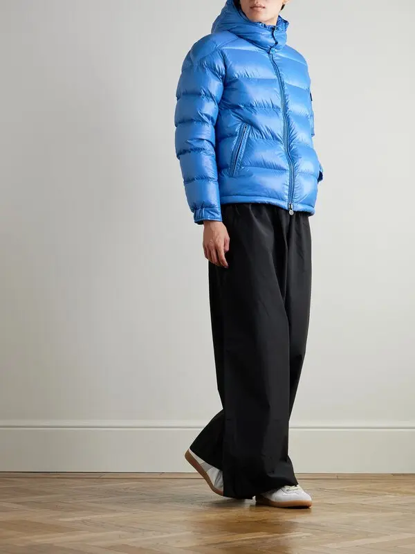 Moncler Maya Logo-appliquéd Quilted Shell Hooded Down Jacket