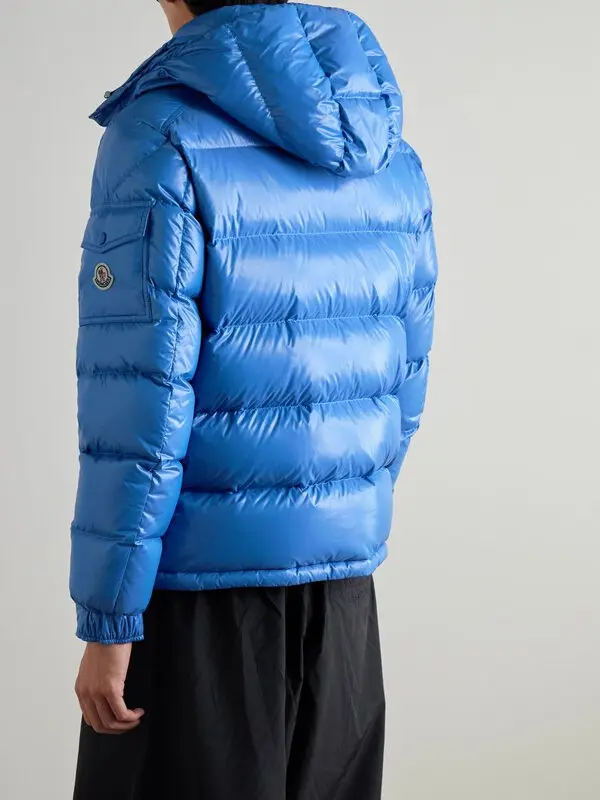 Moncler Maya Logo-appliquéd Quilted Shell Hooded Down Jacket