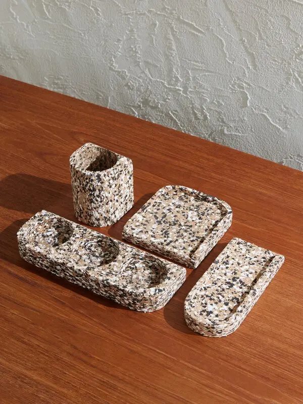 THE CONRAN SHOP Confetti Cork Desk Accessory Set