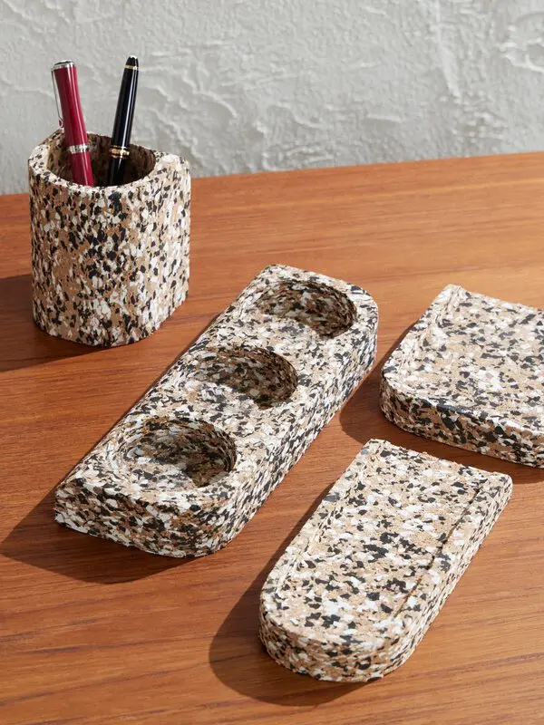 THE CONRAN SHOP Confetti Cork Desk Accessory Set