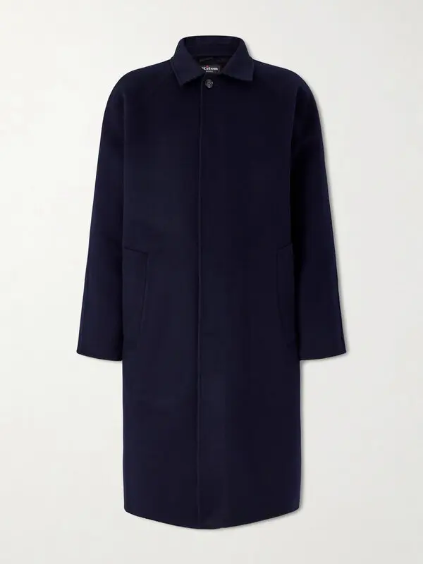 Kiton Cashmere Coat - Blue