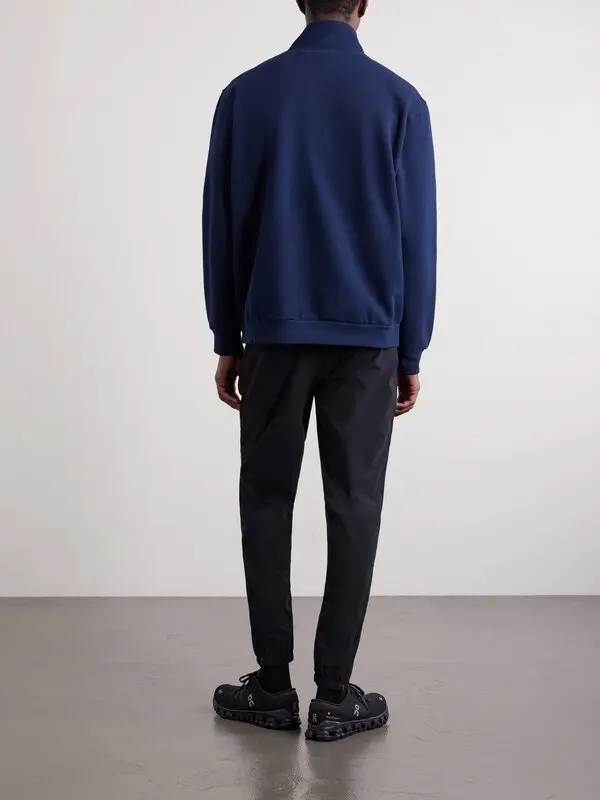 Lululemon Steady State Cotton-blend Jersey Half-zip Sweatshirt