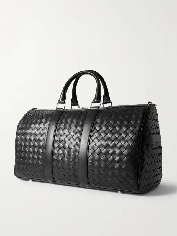 Bottega Veneta Intrecciato Leather Weekend Bag