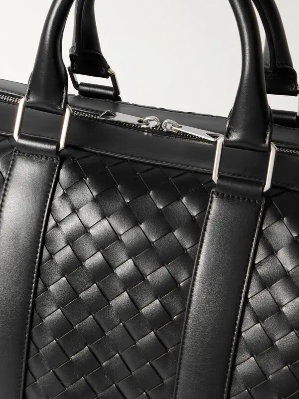 Bottega Veneta Intrecciato Leather Weekend Bag