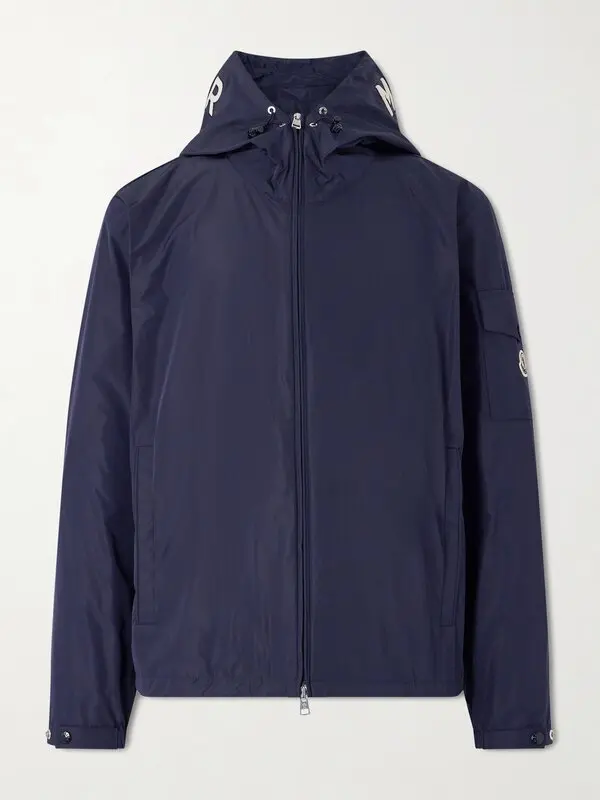 Moncler Sassiere Logo-appliquéd Shell Hooded Jacket - Blue
