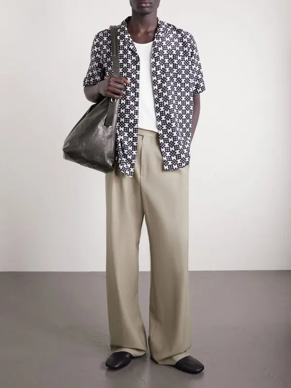 LEMAIRE Belted Leather Tote Bag