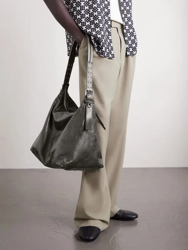 LEMAIRE Belted Leather Tote Bag