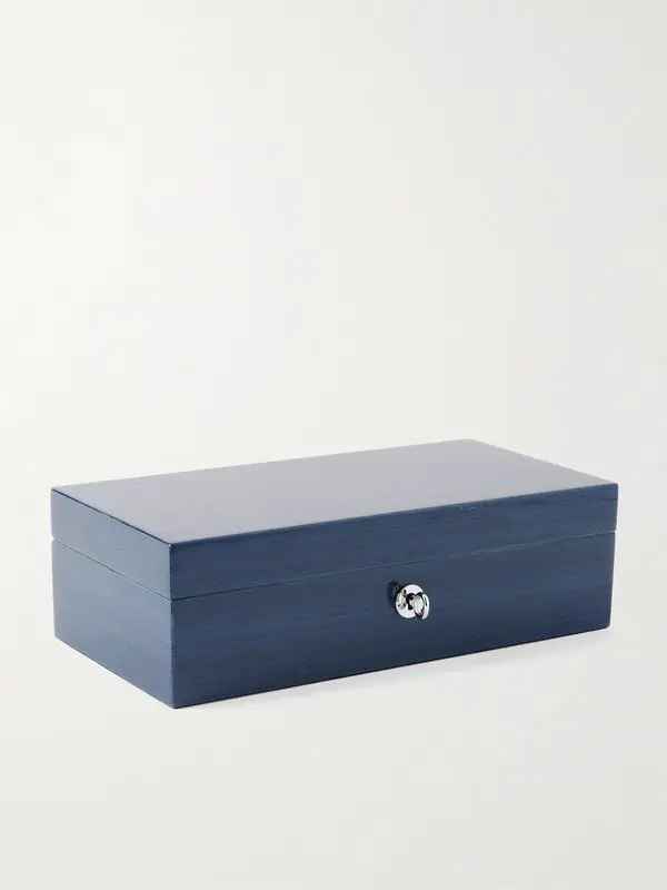 RAPPORT LONDON Heritage Lacquered Cedar 4-piece Watch Box