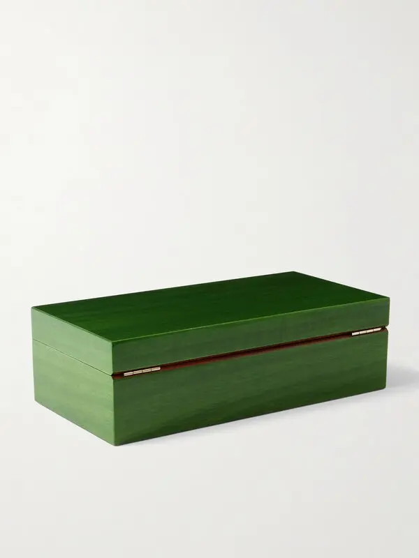 RAPPORT LONDON Heritage Lacquered Cedar Four-piece Watch Box