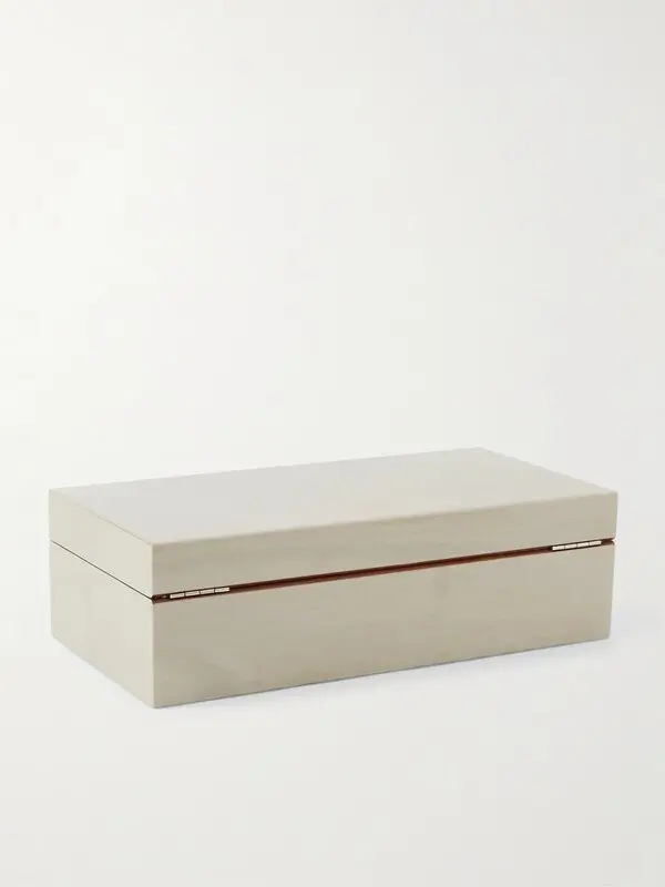 RAPPORT LONDON Heritage Lacquered Cedar Four-piece Watch Box